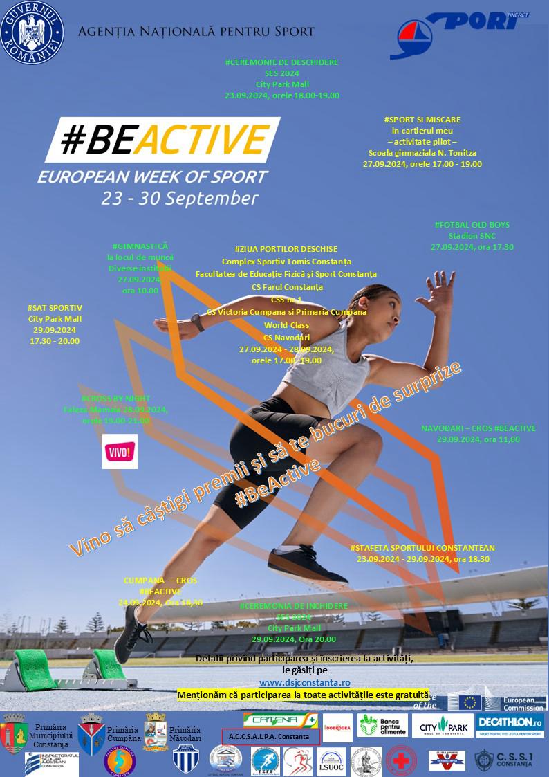 SĂPTĂMÂNA EUROPEANĂ A SPORTULUI – EDIȚIA 2024 #BeActive – Club Sportiv ...